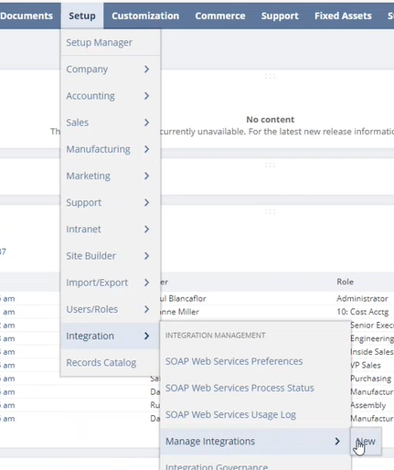 NetSuite Credentials